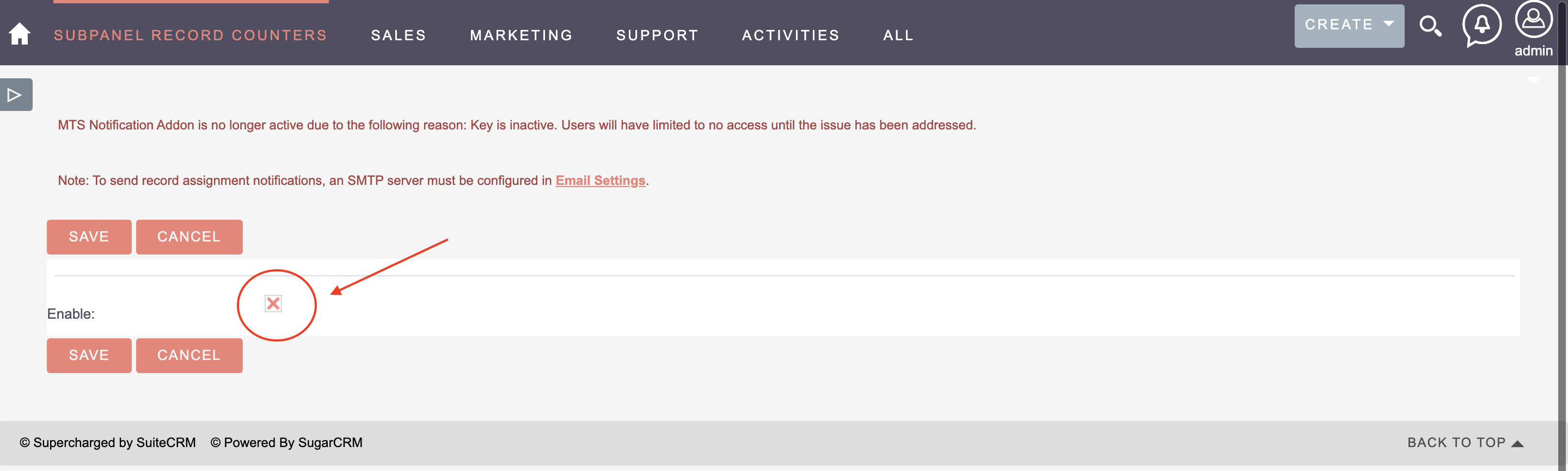MTS SubPanel Record Counter | SuiteCRM Module